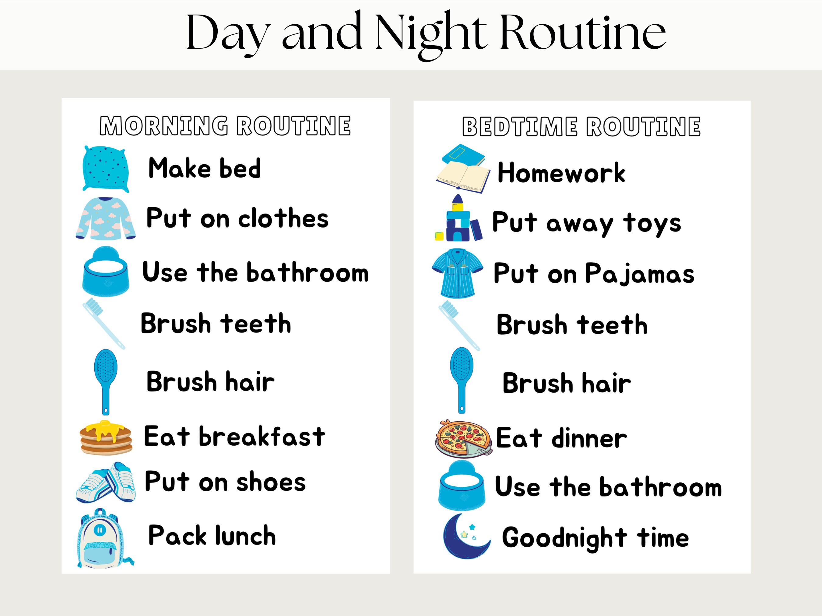 Editable Kids Chore Charts Reward Allowance Screen Time - Etsy