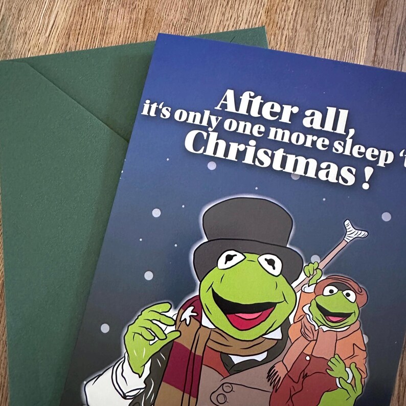 Muppets Christmas Carol Card/ the Muppets / Kermit the Frog/ 90s - Etsy