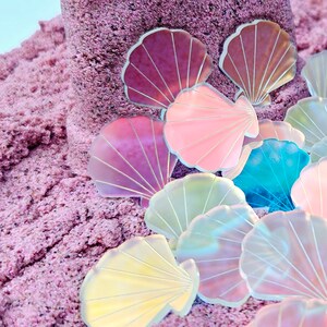 Iridescent Seashell Sensory Counters - Beach Inspired Loose Parts ...