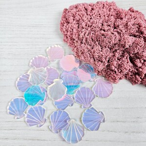 Iridescent Seashell Sensory Counters - Beach Inspired Loose Parts ...