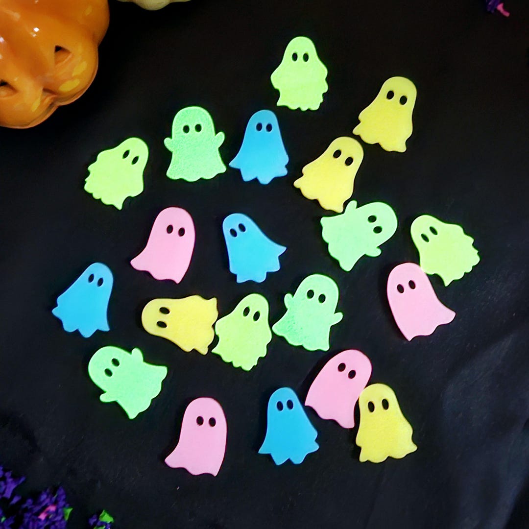 Glow in the Dark Ghost Sensory Counters - Halloween Inspired Loose ...