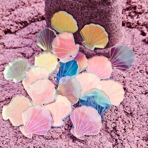 Iridescent Seashell Sensory Counters - Beach Inspired Loose Parts ...