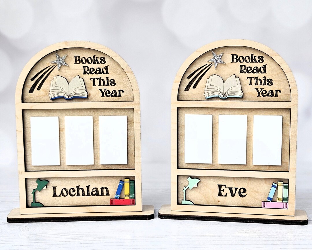 Personalized Books Read This Year Tracker – Kids Reading Goal Counter ...