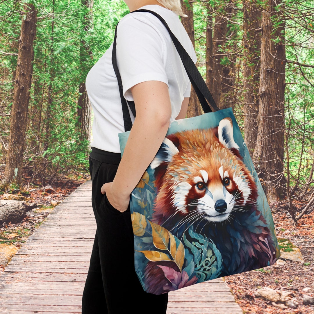 Red Panda Tote Bag Panda Tote Bag Red Panda Gift - Etsy