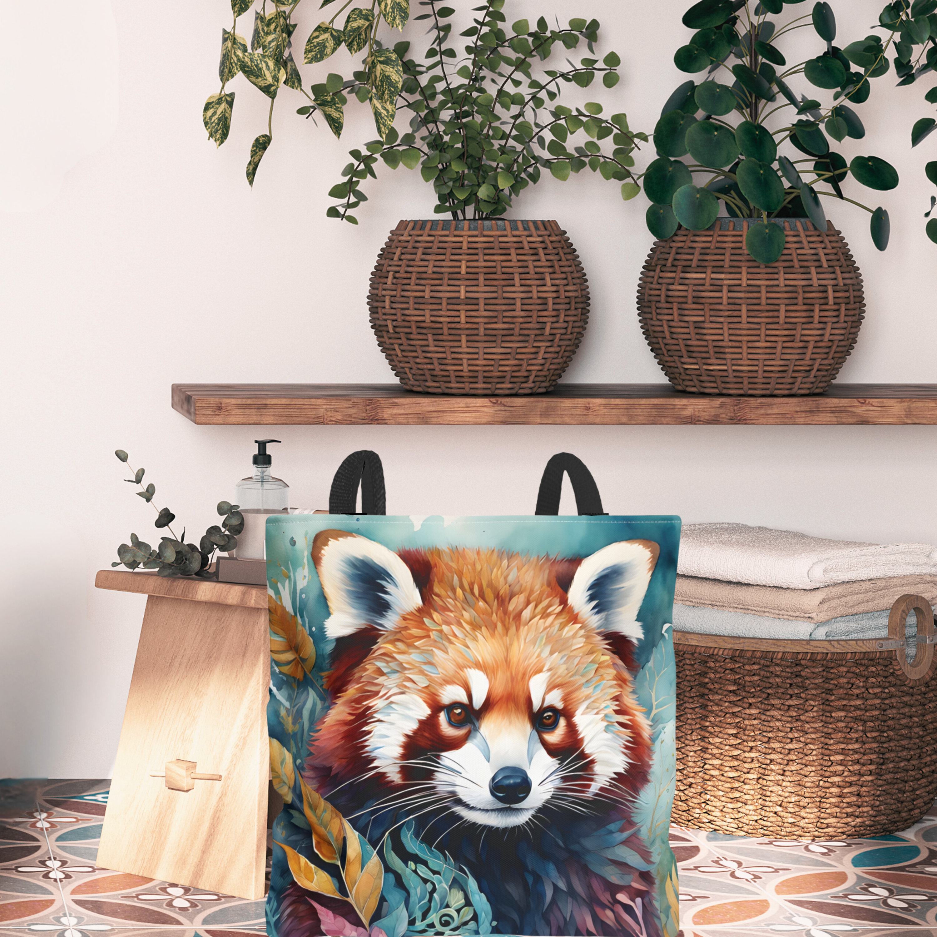 Red Panda Tote Bag, Panda Tote Bag, Red Panda Gift - Etsy