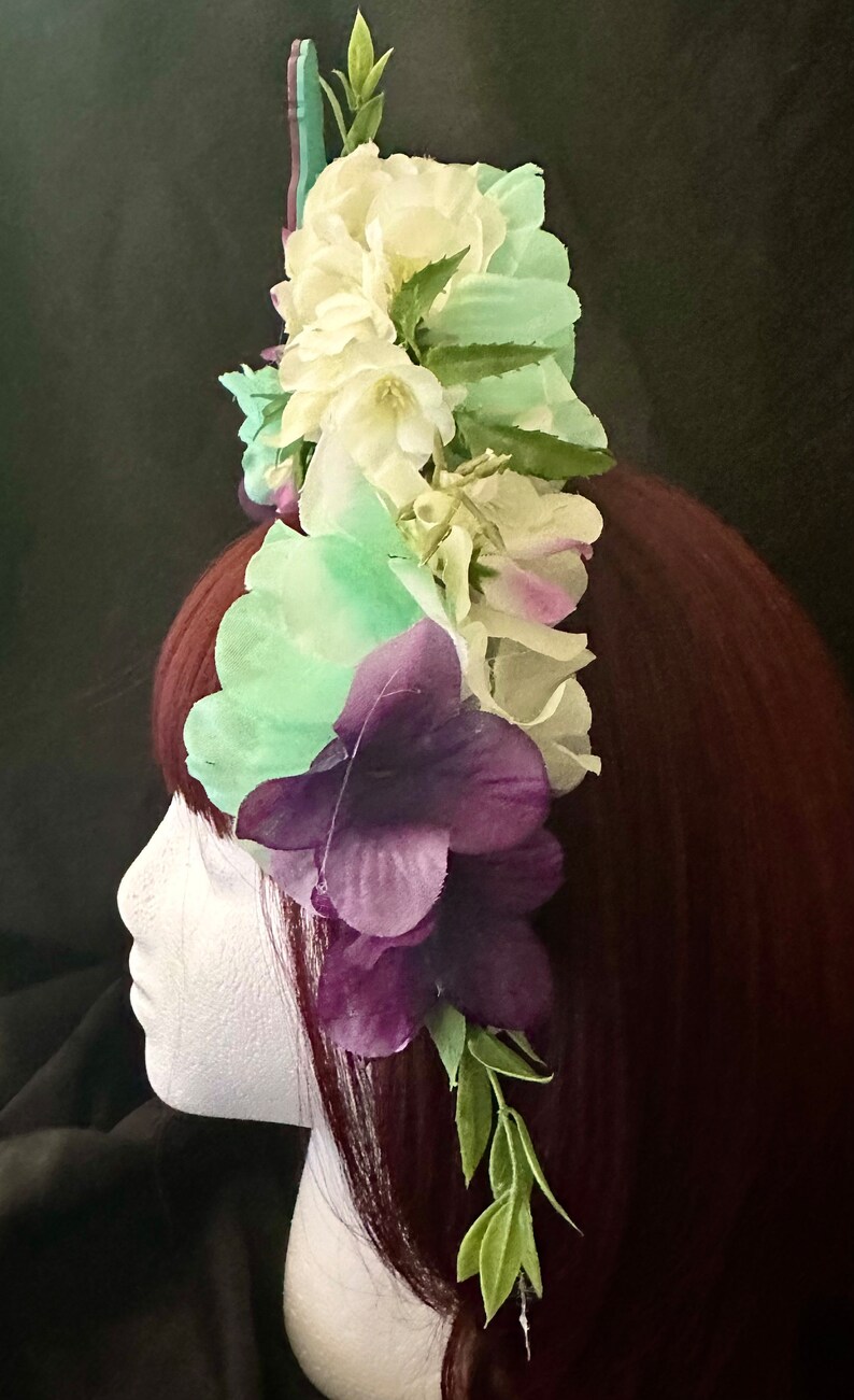 Mermaid Floral Hairband, Under the Sea, Tiki Hair Flowers, Pin Up ...