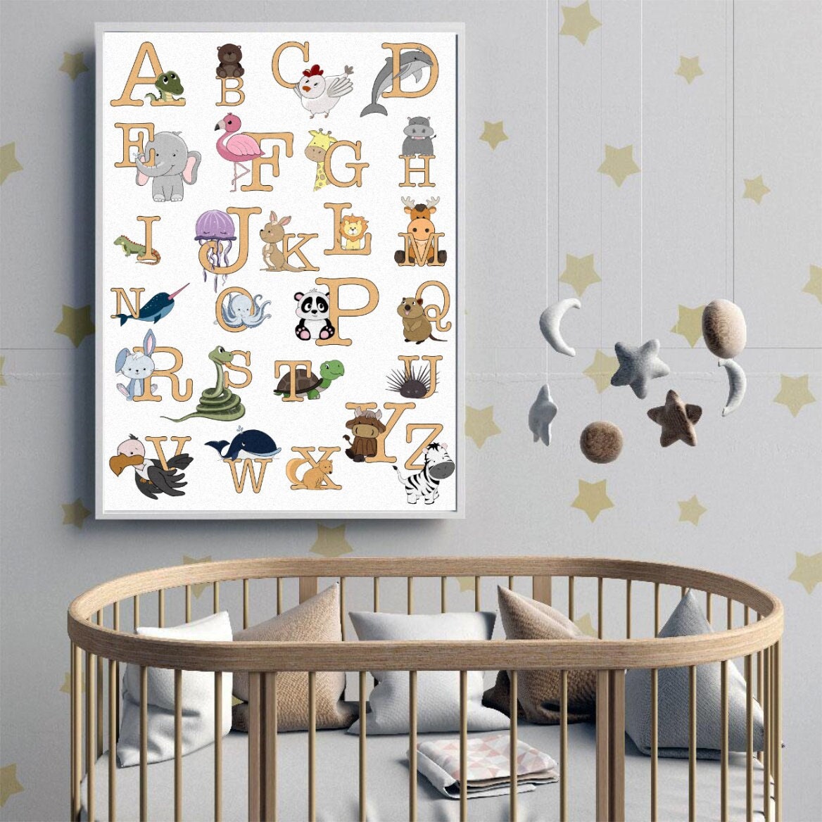 Digital Drawing & Illustration Nursery Alphabet Poster Orange etna.com.pe