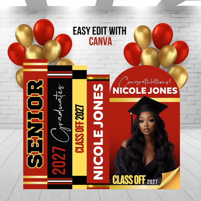 Custom Graduation Decor, Graduation Bundle, Arch Banner, Backdrop ...