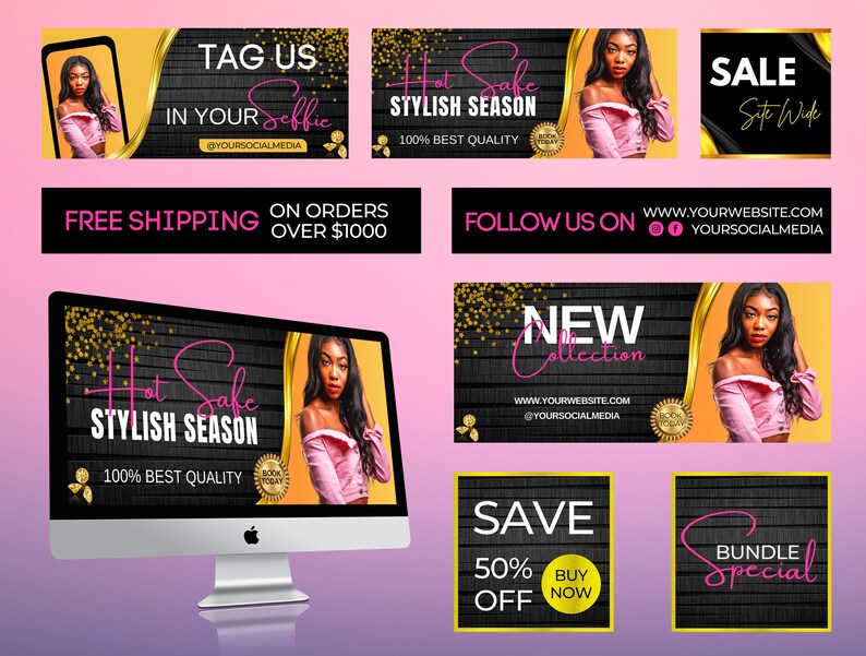 Editable Website Banner Template Web Banners Business | Etsy