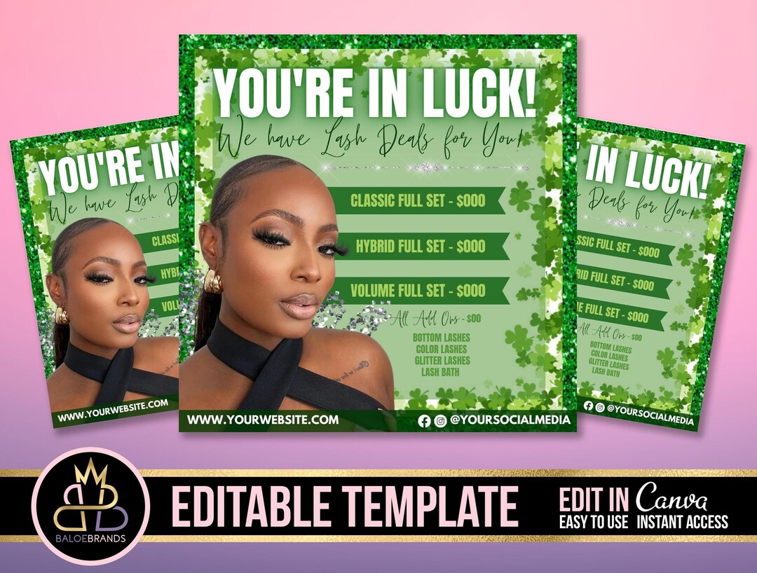 St. Patrick's Day Social Media Flyer, Sale Flyer Green St Patricks Day ...