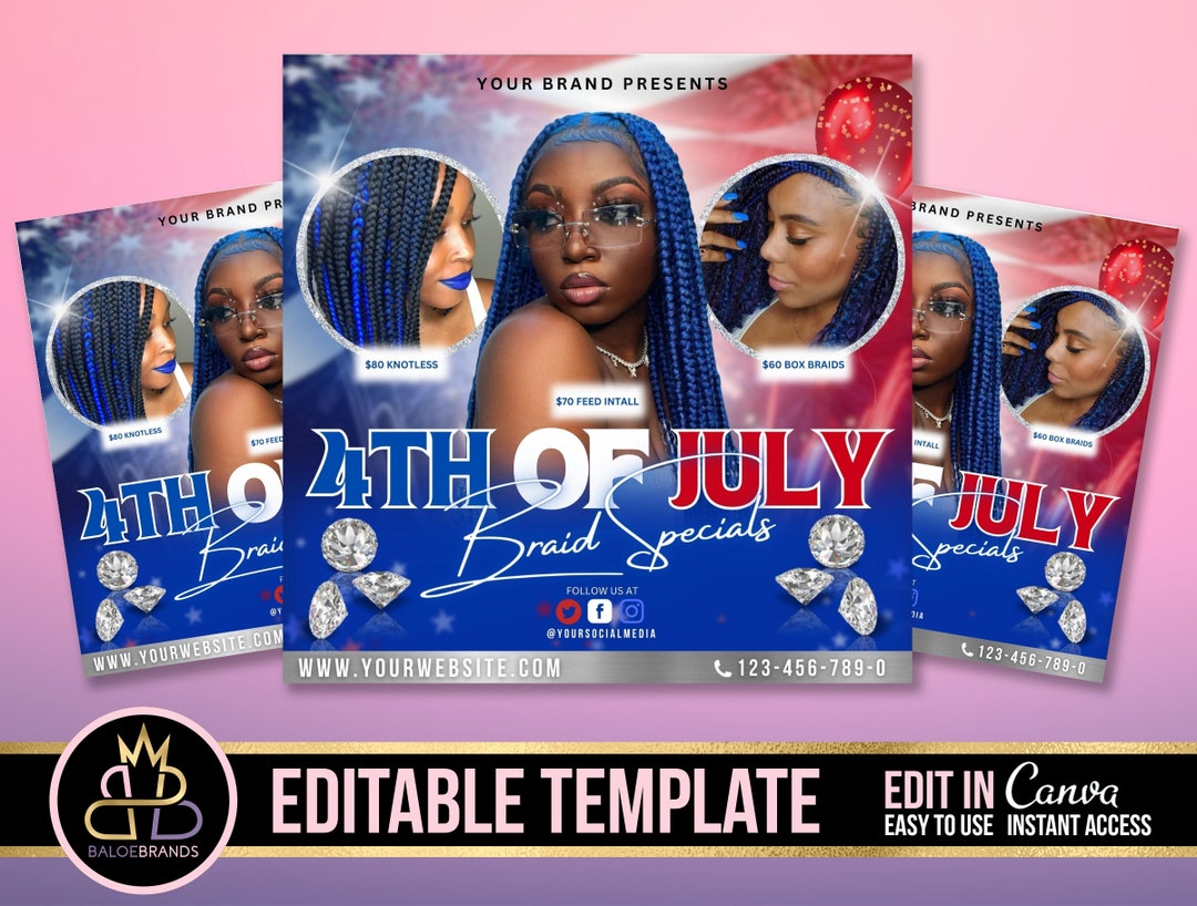 4th of July Flyer, Independence Day Template, Fourth of July Sales ...