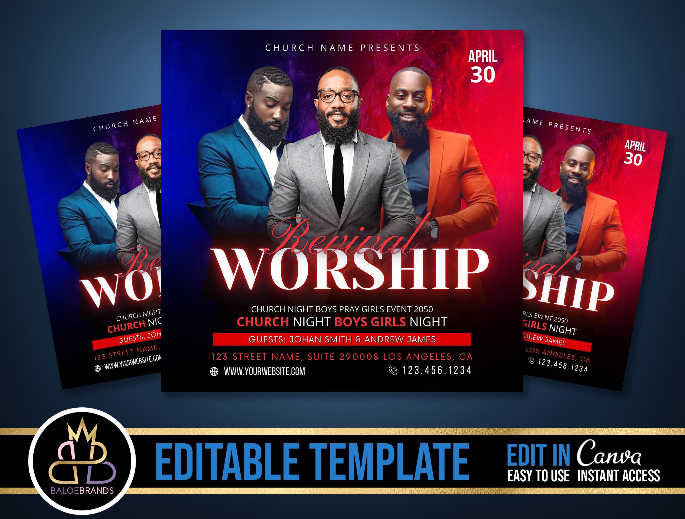 Ladies Night Out Church Flyer