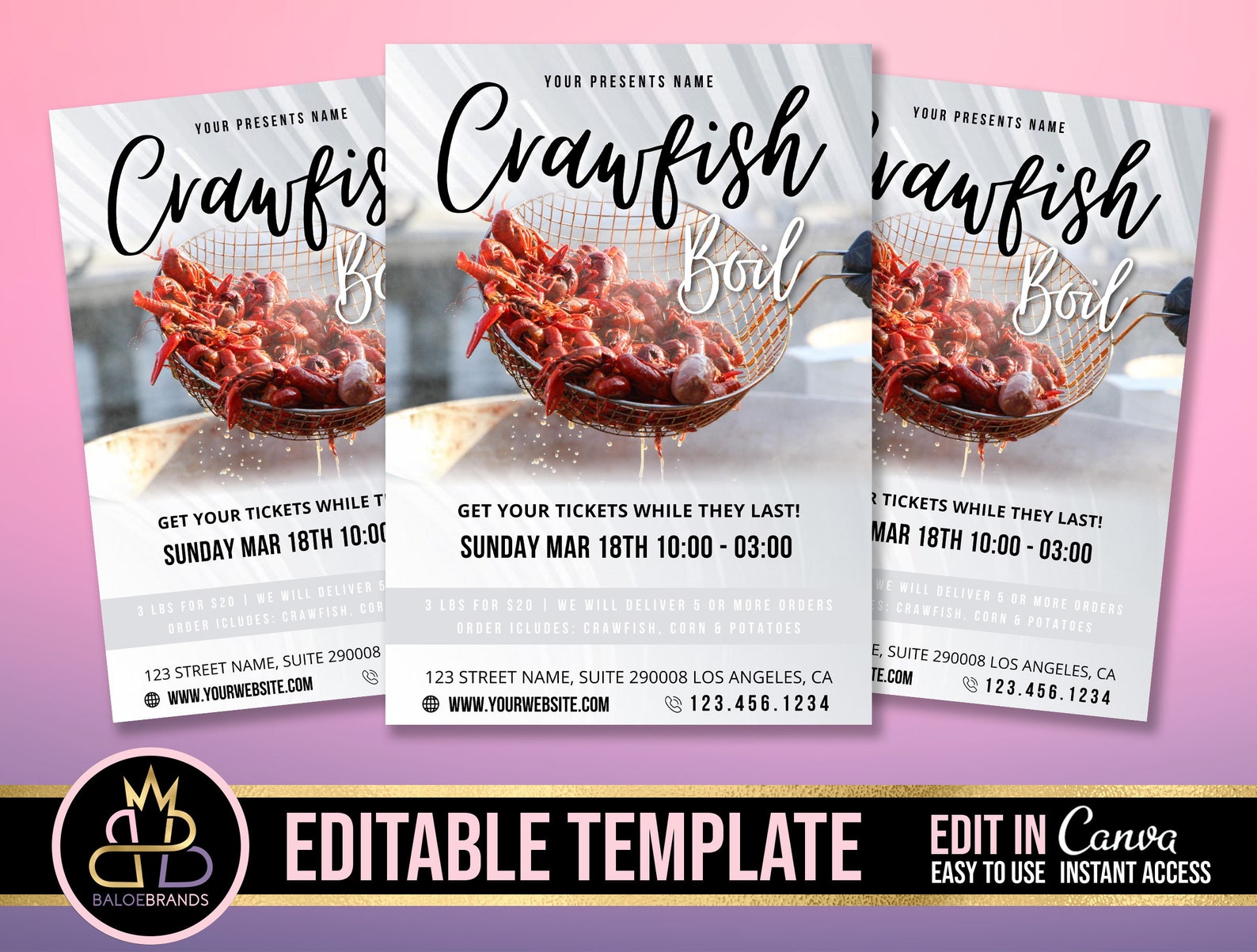 Crawfish Boil Crawfish Boil Flyer Crawfish Boil Invitation - Etsy