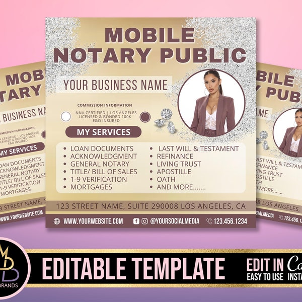 Mobile Notary Flyer - Etsy