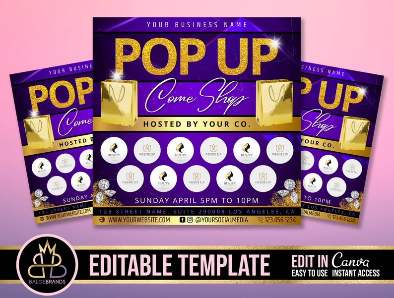 Editable Social Media Flyer, DIY Canva Template Editable Canva Template ...