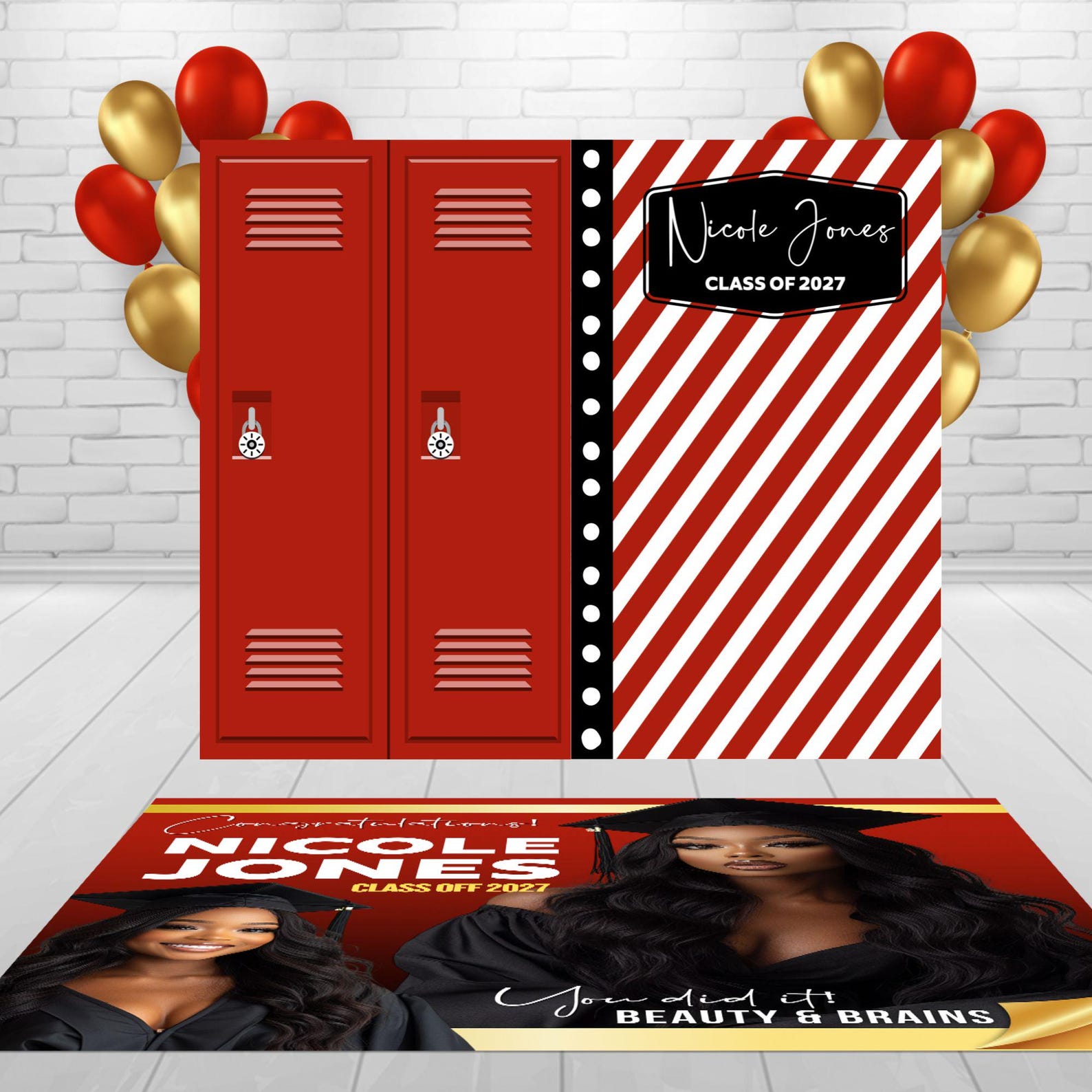 Custom Graduation Decor, Graduation Bundle, Arch Banner, Backdrop ...