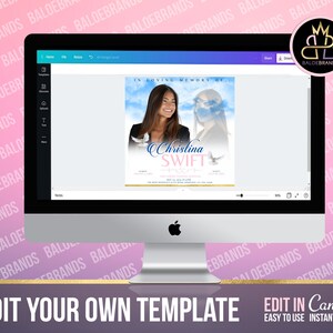 Memorial Funeral Announcement Flyer, in Loving Memory, Repass Funeral ...