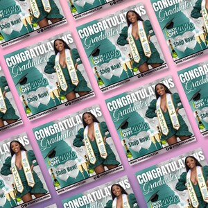 Graduation Sale Flyer, Congrats to the Grads, Social Media Graduate ...
