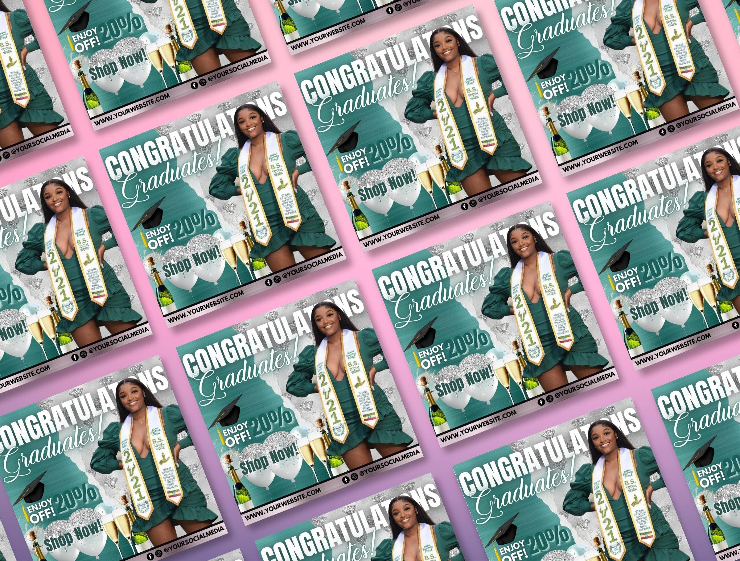 Graduation Sale Flyer Congrats to the Grads Social Media - Etsy