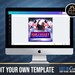 Editable Social Media Flyer DIY Canva Template Birthday - Etsy