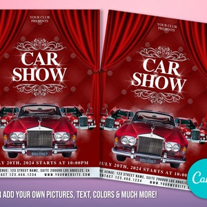 Auto Business Event, Editable Social Media Flyer, Car Show Event ...