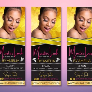 Retractable Banner Template Canva, Roll up Banner Editable Template ...