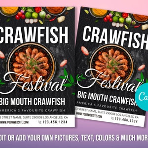 Crawfish Boil, Crawfish Boil Flyer, Crawfish Boil Invitation, Editable ...