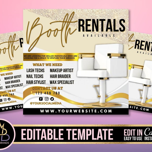Booth Rental Flyer - Etsy