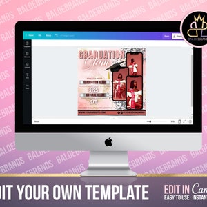 Prom Glam, Editable Social Media Flyer, Make-up Glam Graduation Beauty ...