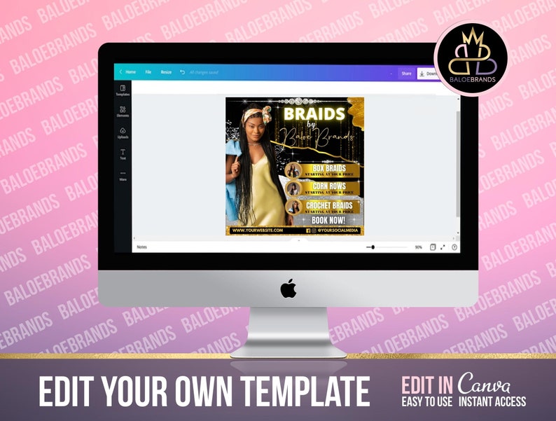 Editable Social Media Flyer DIY Canva Template Editable | Etsy