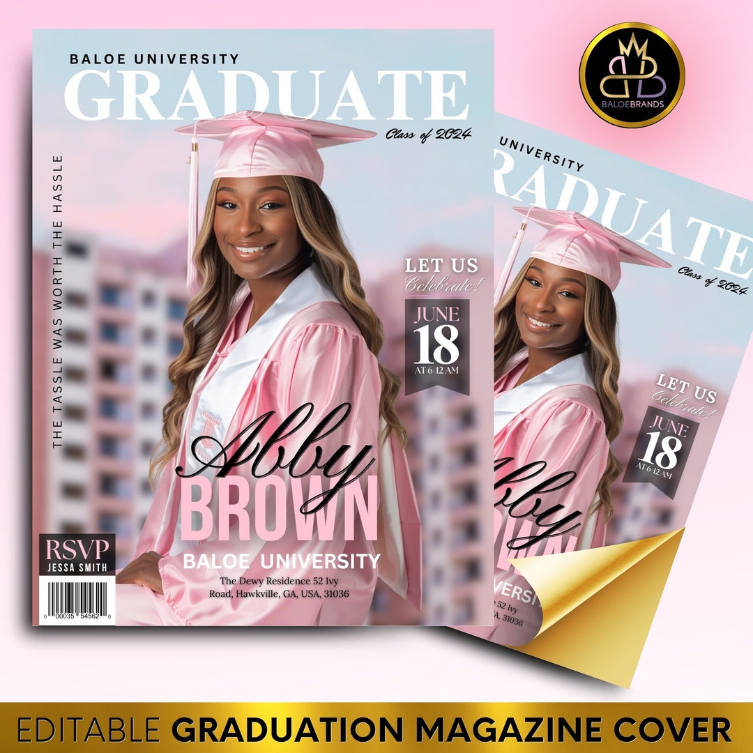 Graduation Party, Graduation Flyer, Editable Template, Graduation ...