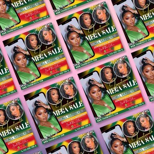 JUNETEENTH Sale Flyer, Editable Template, June Teenth Template Canva ...