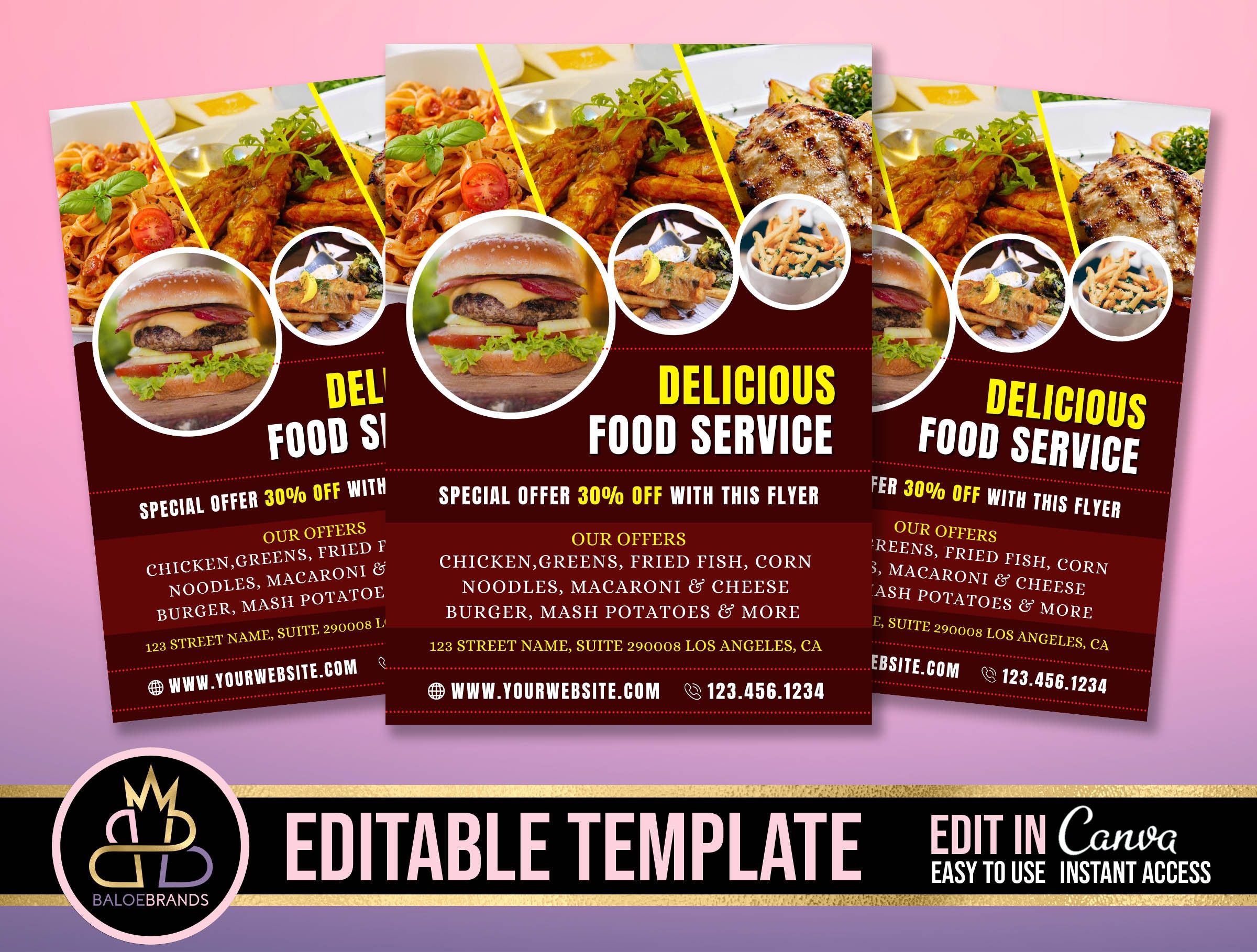 Soul Food Dinner Flyers