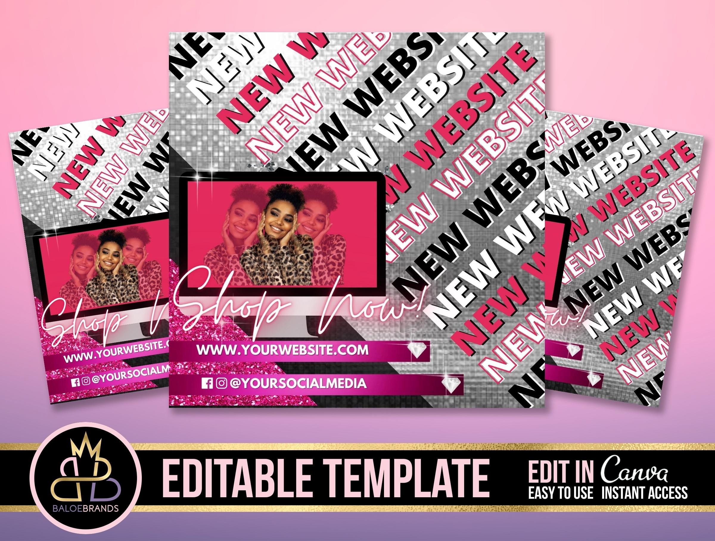 Editable Social Media Flyer DIY Canva Template New Arrivals - Etsy