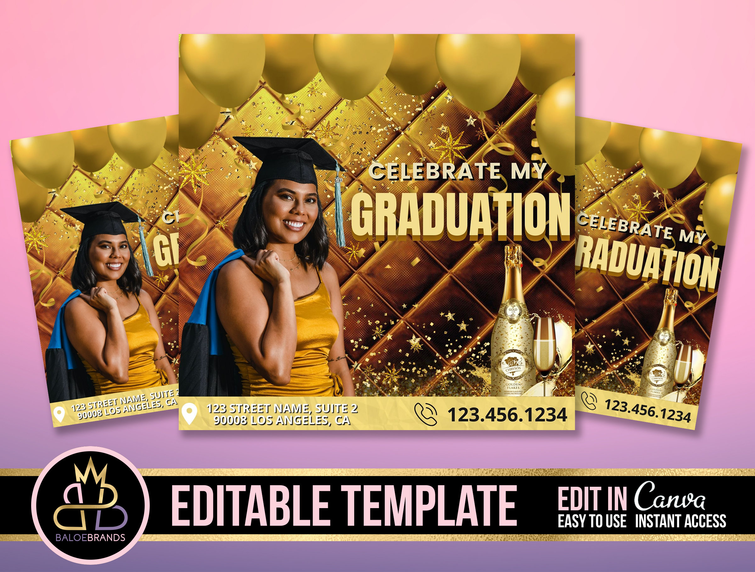 Graduation Party Graduation Flyer Editable Template - Etsy