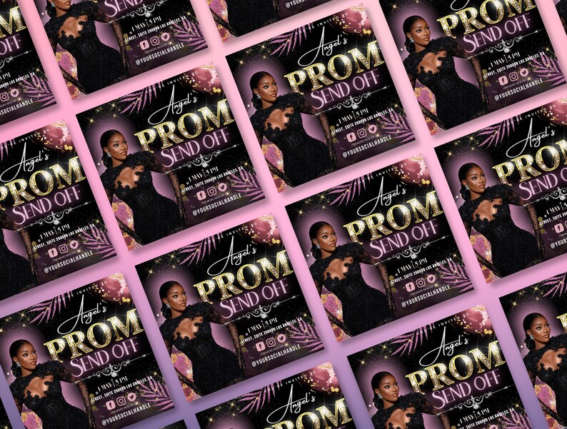 Prom Invitation, Prom Flyer Invite, Graduation Prom, Class of 2022 ...