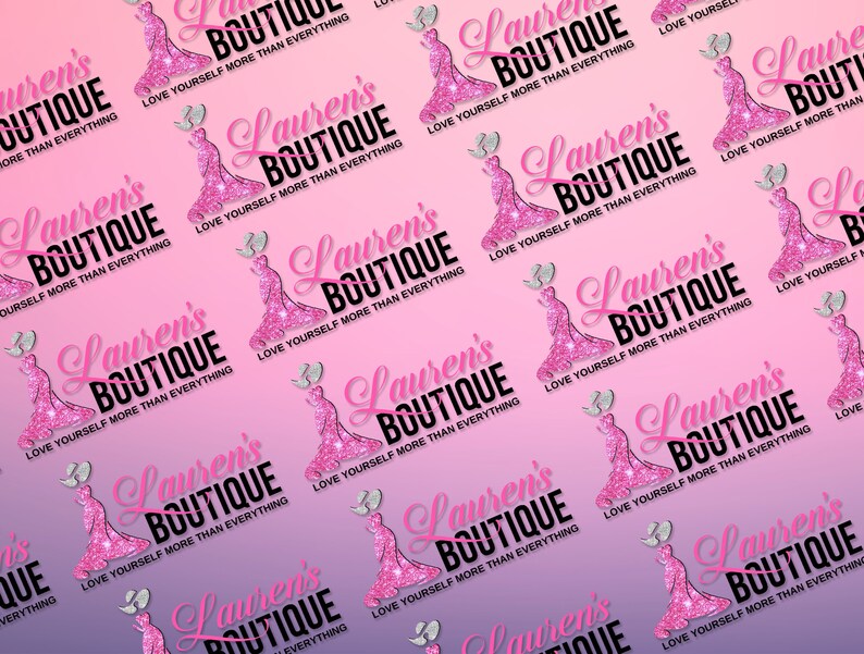 BOUTIQUE LOGO TEMPLATE Canva Template Editable Logo Canva - Etsy