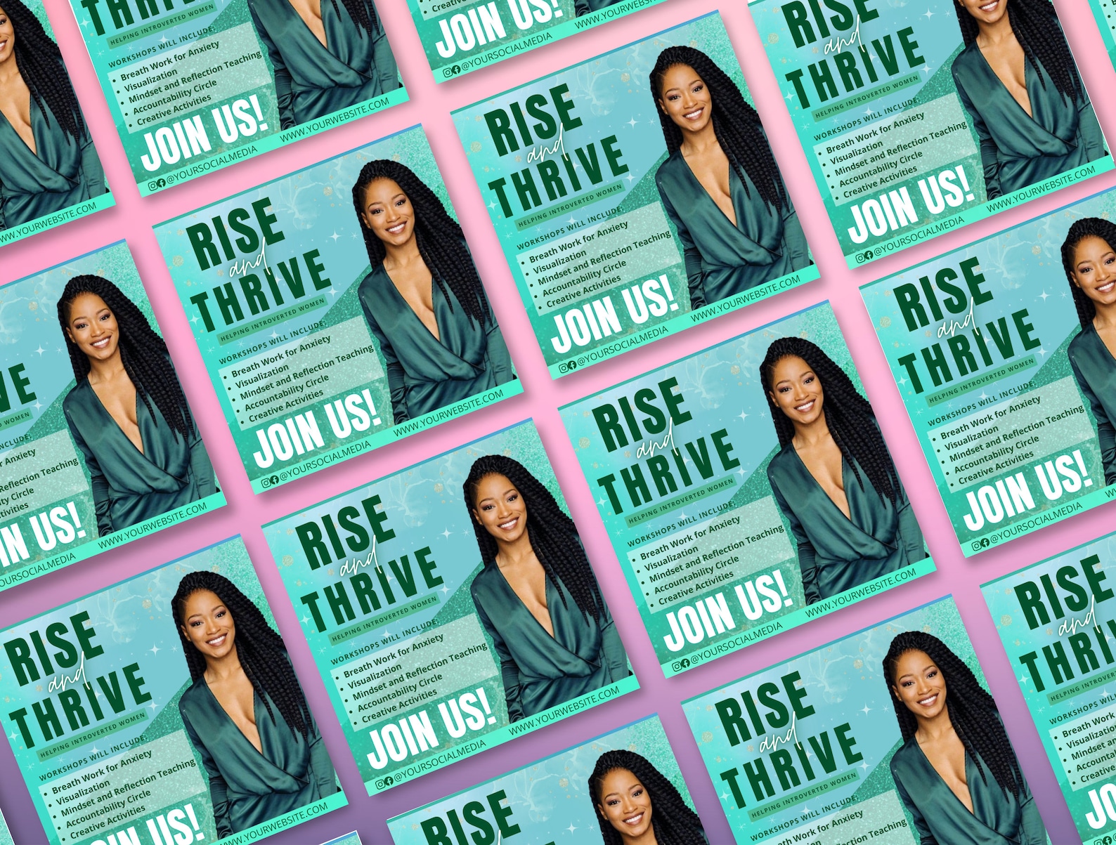 Rise and Thrive Flyer Workshop Flyer Therapy Flyer - Etsy