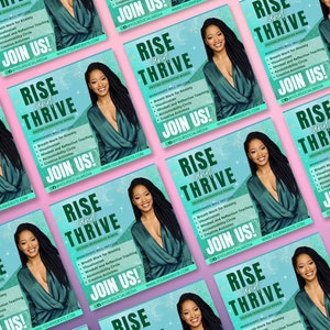 Rise and Thrive Flyer, Workshop Flyer, Therapy Flyer, Counseling Flyer ...