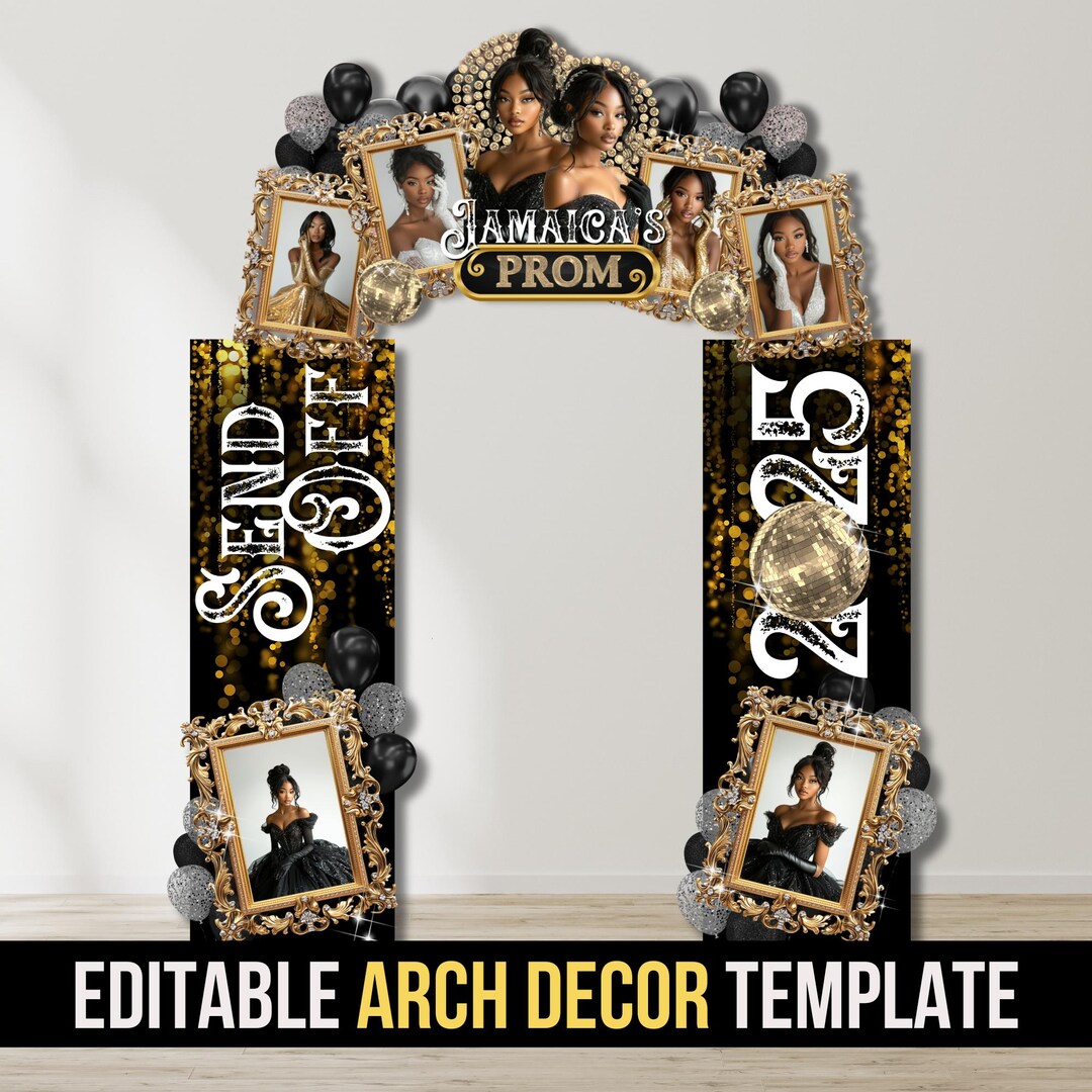 Prom Entrance Arch, Prom Party Decor, Prom Signage, Graduation Arch ...