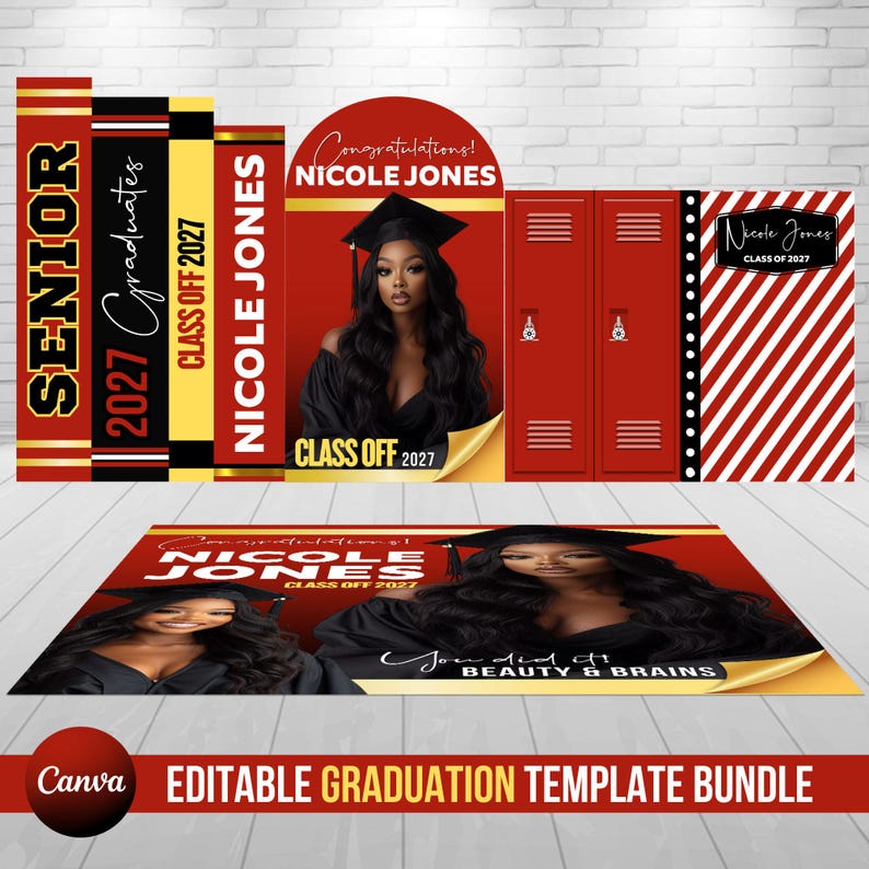 Custom Graduation Decor, Graduation Bundle, Arch Banner, Backdrop ...