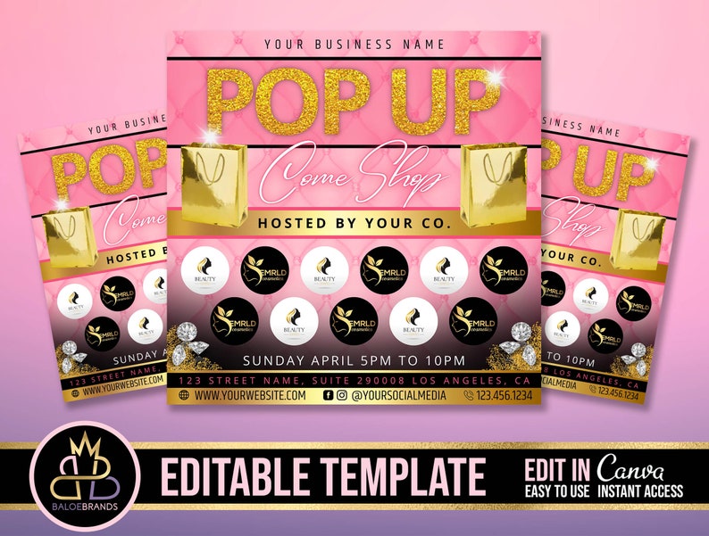 Editable Social Media Flyer DIY Canva Template Editable Canva - Etsy