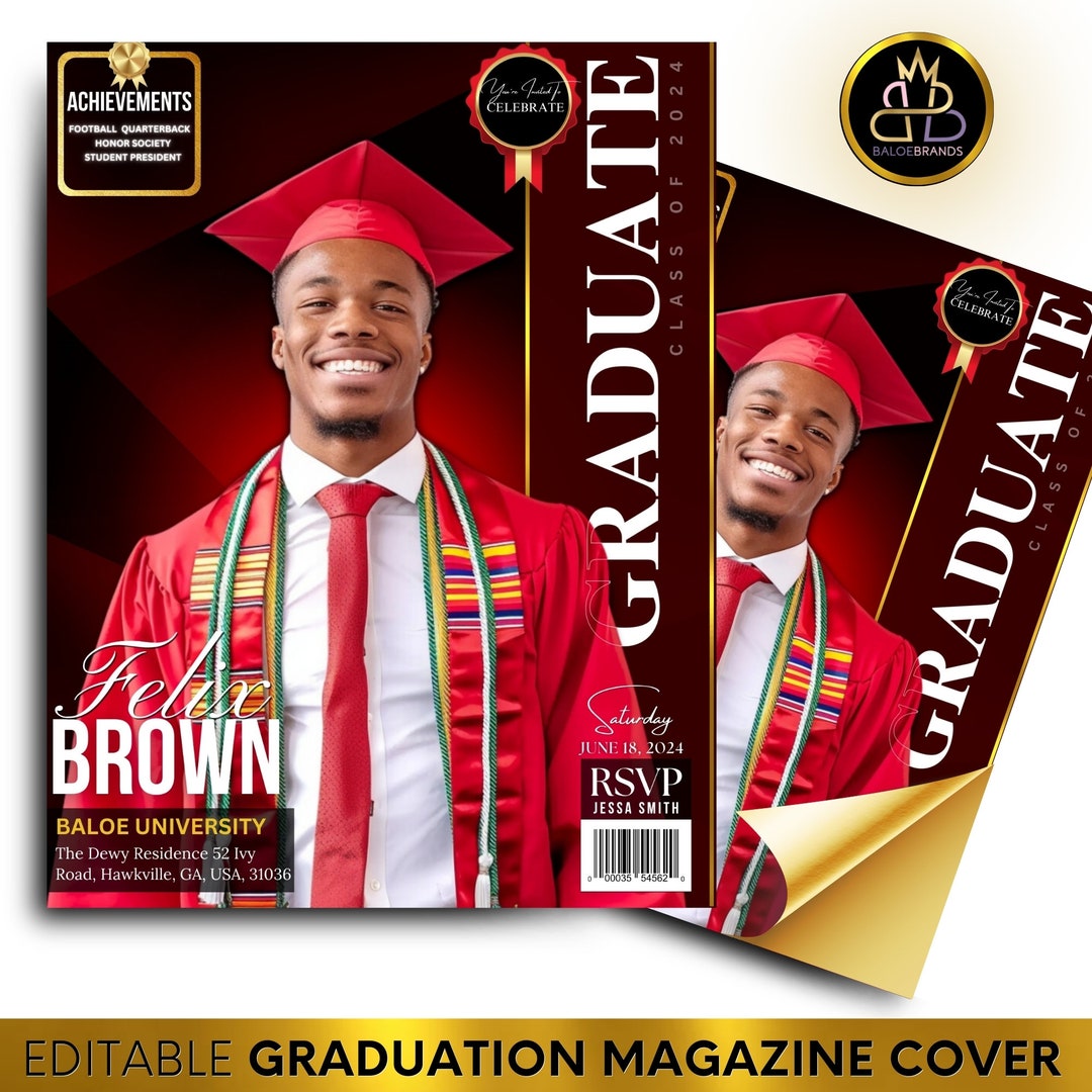 Graduation Party, Graduation Flyer, Editable Template, Graduation ...