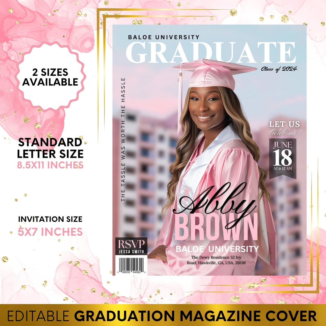 Graduation Party, Graduation Flyer, Editable Template, Graduation ...