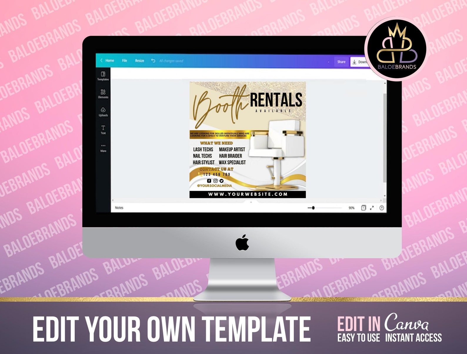 Booth Rental Flyer Canva Booth for Rent Flyer Template - Etsy