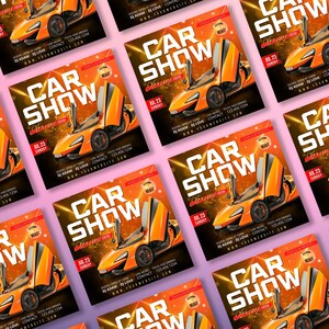 Auto Business Event, Editable Social Media Flyer, Car Show Event ...