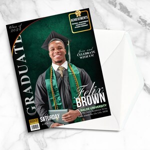 Graduation Party, Graduation Flyer, Editable Template, Graduation ...