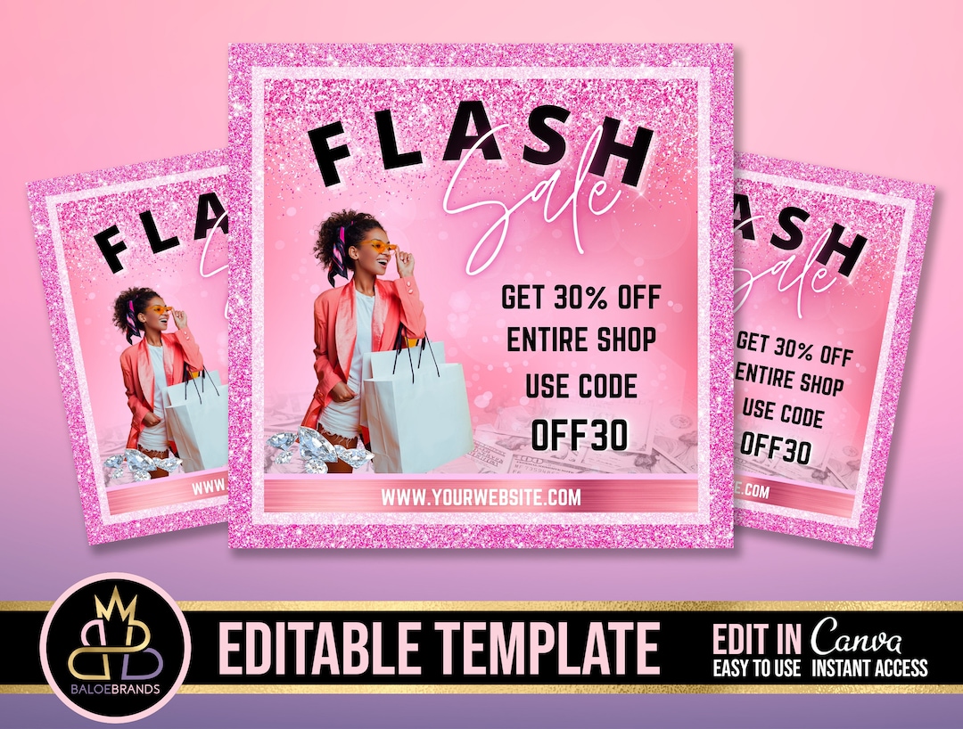 Sale Flyer, Instagram Flyer, Social Media Flyer, Sale Flash Flyer ...