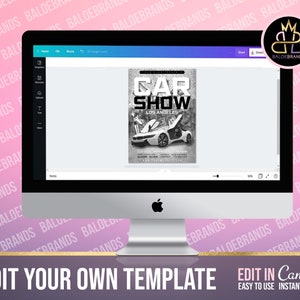 Auto Business Event, Editable Social Media Flyer, Car Show Event ...