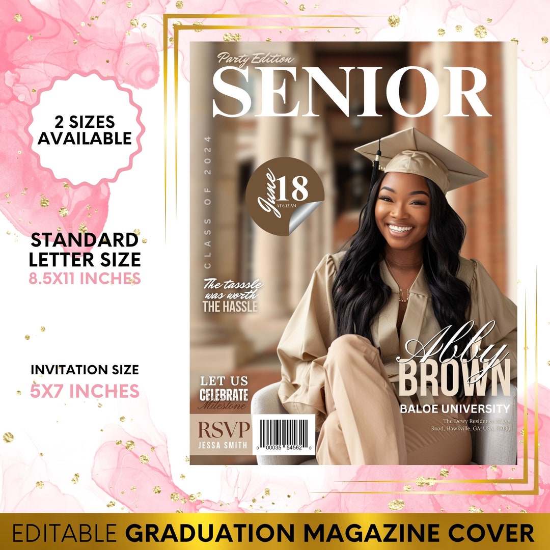 Graduation Party, Graduation Flyer, Editable Template, Graduation ...